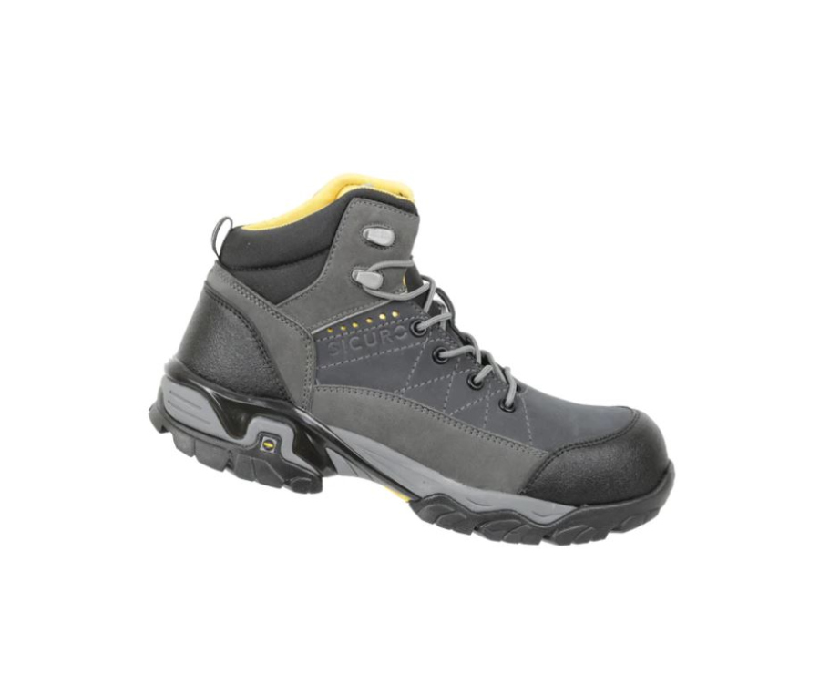 Zapato Tipo Borceguí Modelo Forte Gris