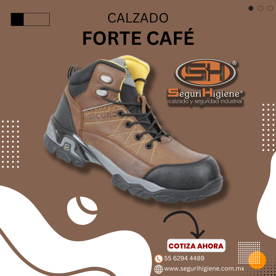 Zapato Tipo Borceguí Modelo Forte Café